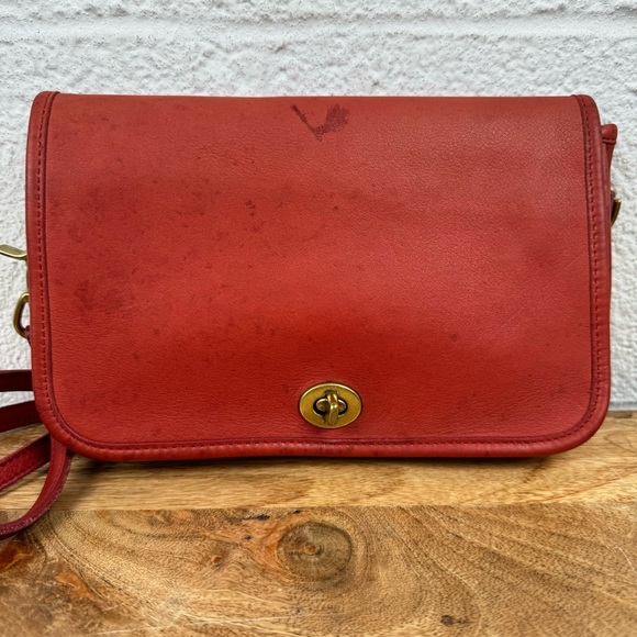 Coach | Bags | Vintage Coach Red Convertible Clutch | Poshmark